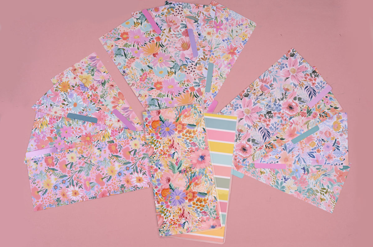 Watercolor Floral Half Sheets Cover & Divider Set – kellofaplan