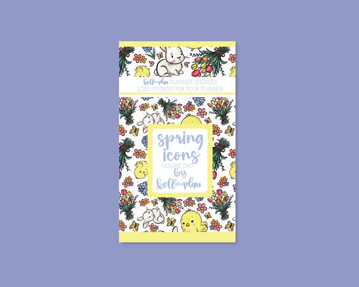 Spring Icons Volume Two Sticker Book – kellofaplan