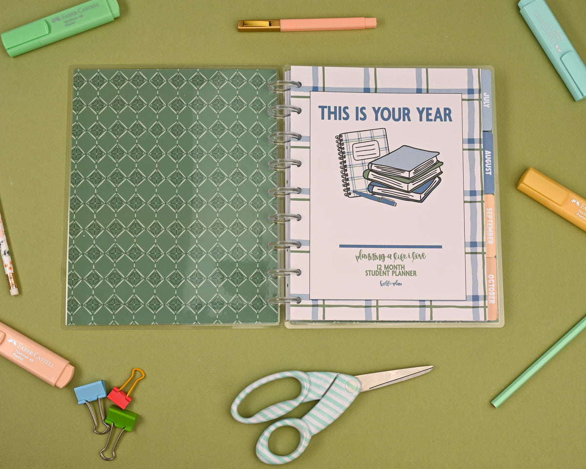 Plaid Student PLANNER – kellofaplan