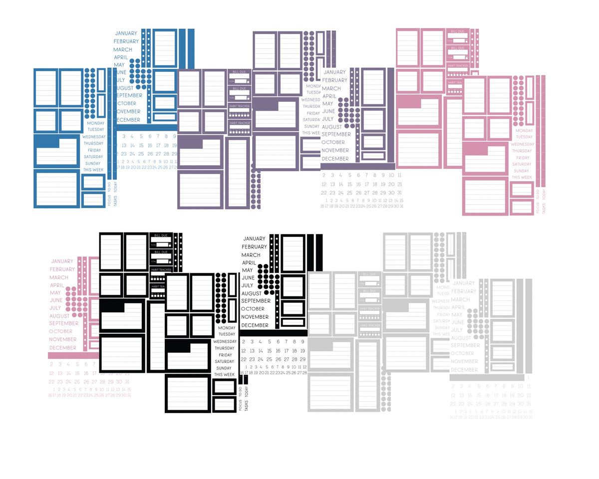 Rainbow Basics Lined Box Edition Sticker Book – kellofaplan