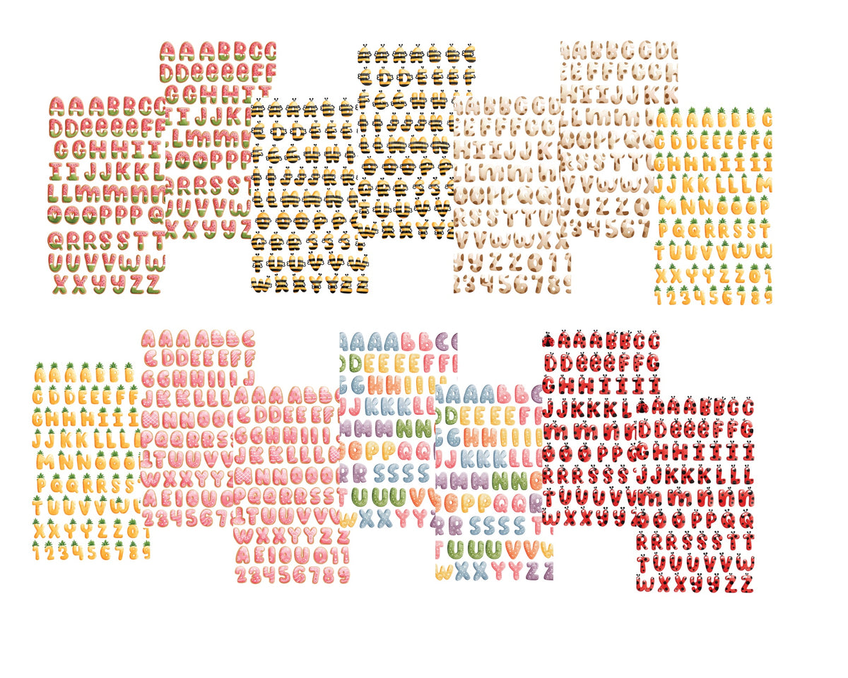 Decorative Alpha Sticker Book – kellofaplan