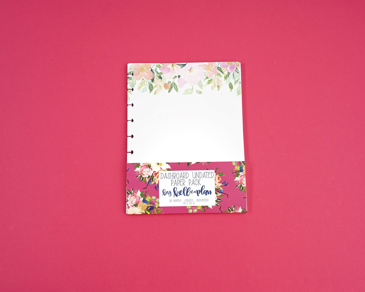Watercolor Dashboard Extension Paper Pack – kellofaplan