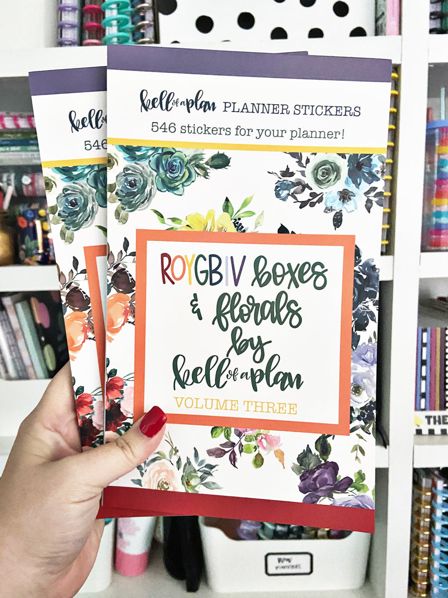 ROYGBIV Boxes & Florals VOLUME THREE Sticker Book – kellofaplan