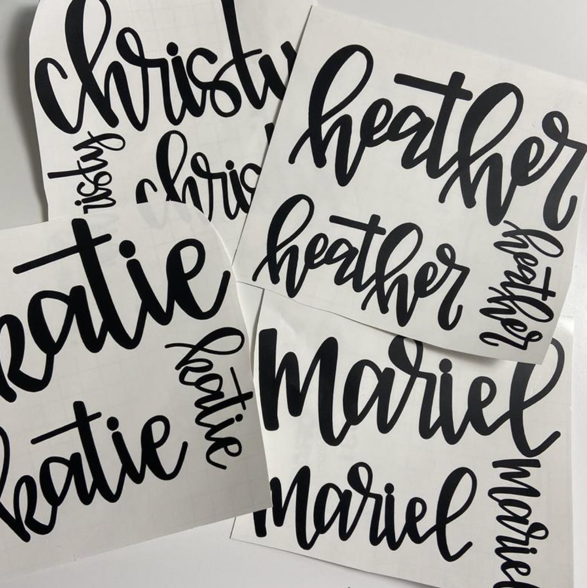 Hand Lettered Vinyl Decal Stickers- 3 Pack – kellofaplan